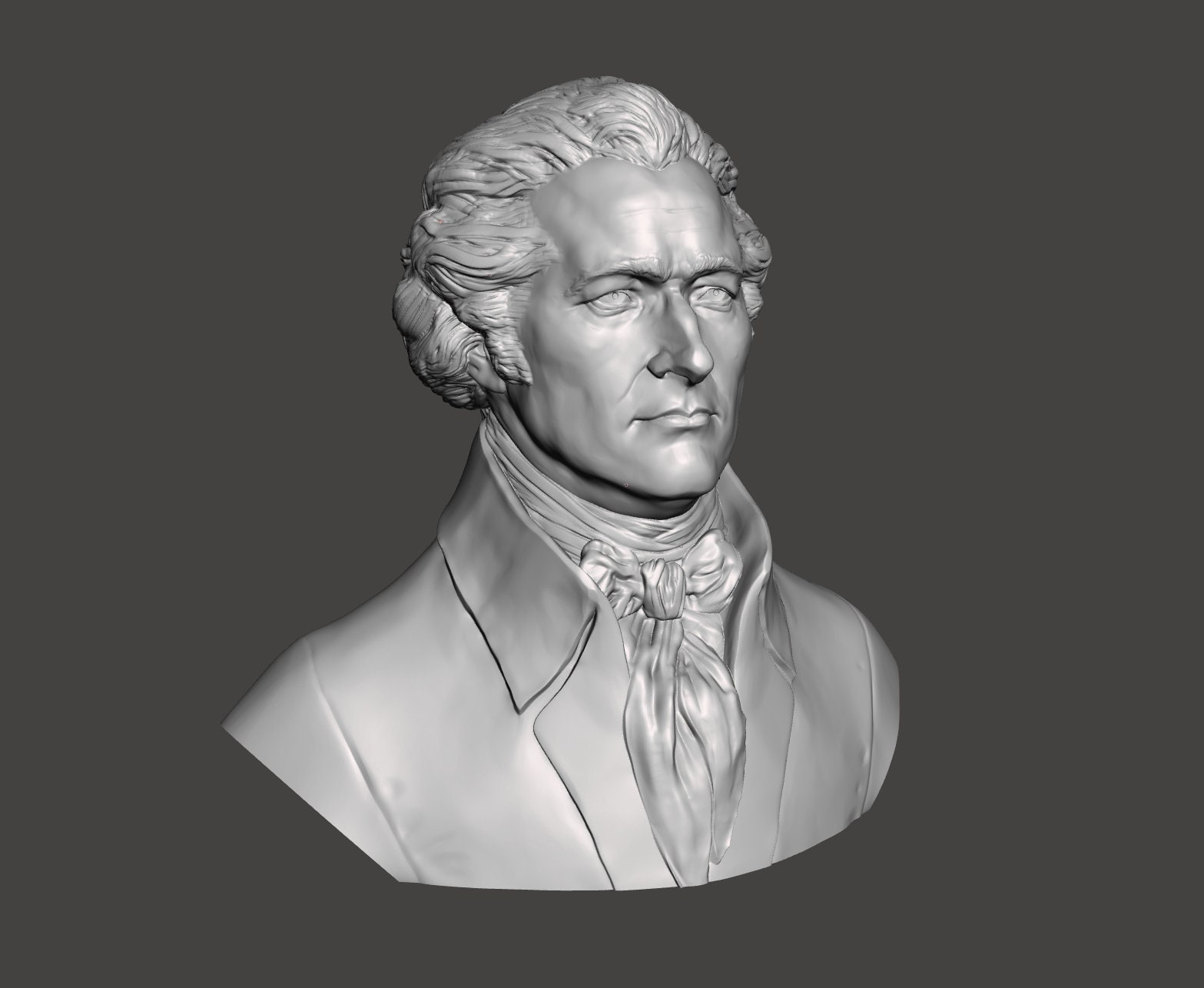 3D Model of Alexander Hamilton - High-quality STL File for 3D Printing ...