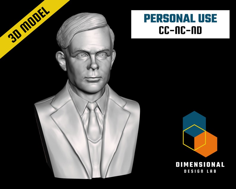 Modelo 3D de Alan Turing Archivo STL de alta calidad para - Etsy México