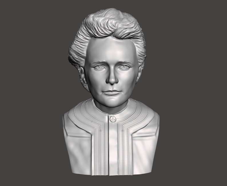 3D Model of Marie Curie High-quality STL File for 3D - Etsy