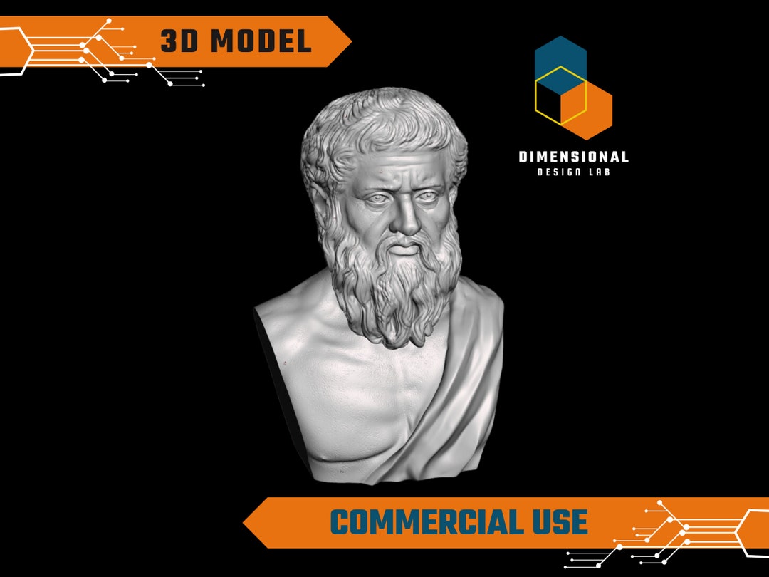 3D Model of Plato - High-quality STL File for 3D Printing (COMMERCIAL ...