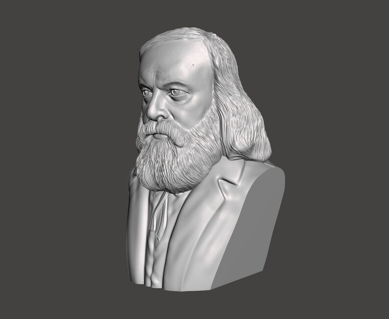 3D Model of Dmitri Mendeleev High-quality STL File for 3D - Etsy Israel
