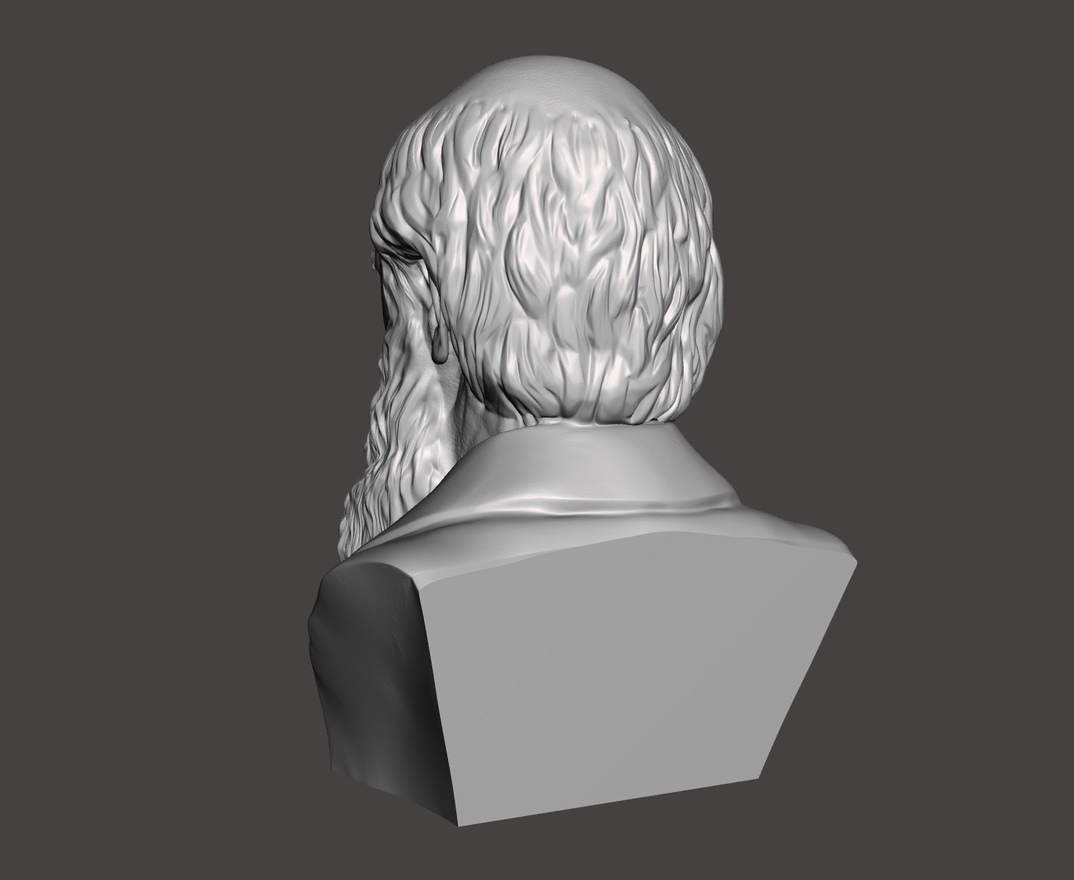 3D Model of Charles Darwin - High-quality STL File for 3D Printing ...