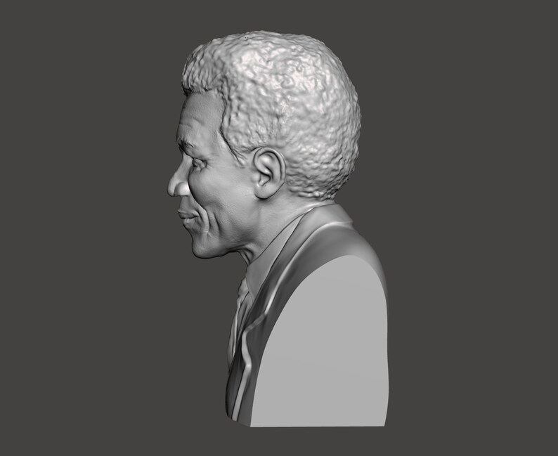 3D Model of Nelson Mandela - High-quality STL File for 3D Printing ...