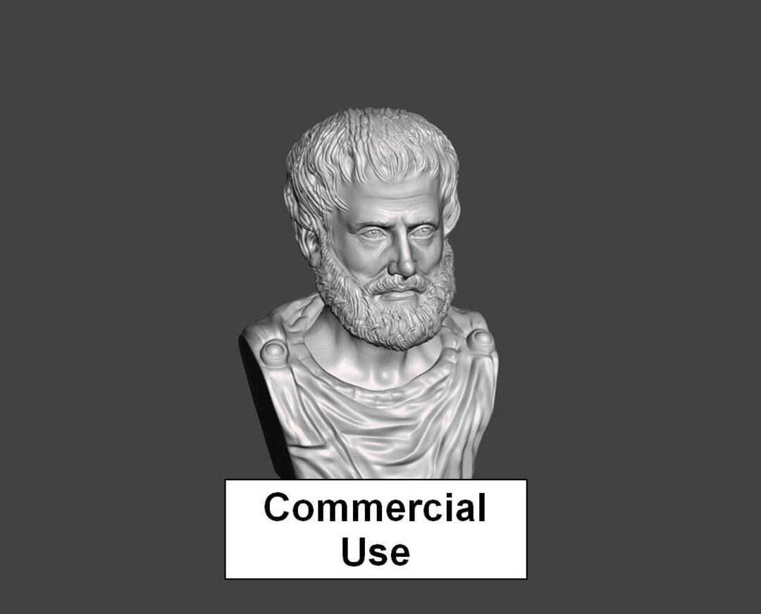 3D Model of Aristotle High-quality STL File for 3D Printing - Etsy