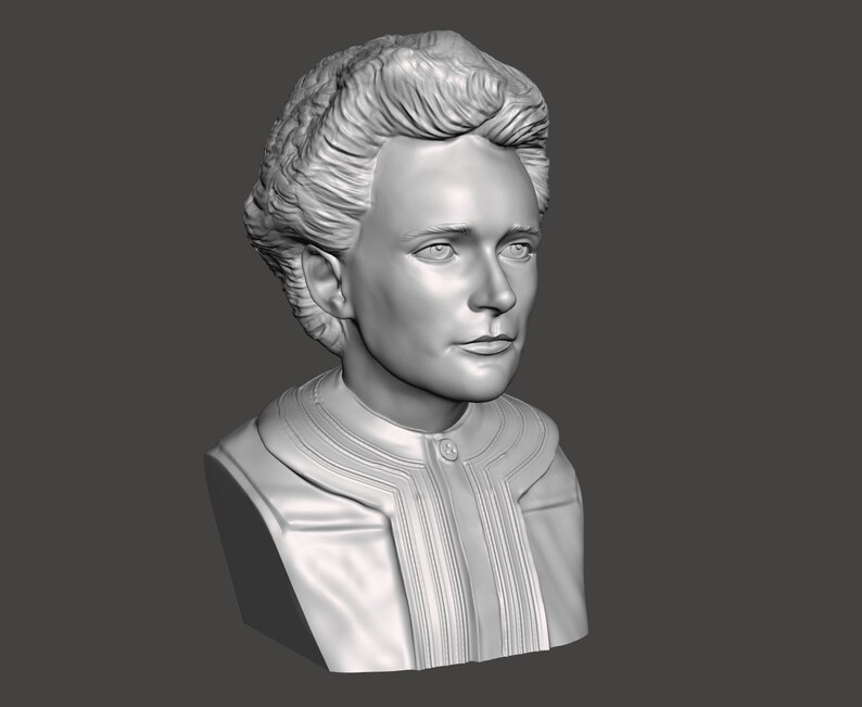 3D Model of Marie Curie High-quality STL File for 3D - Etsy