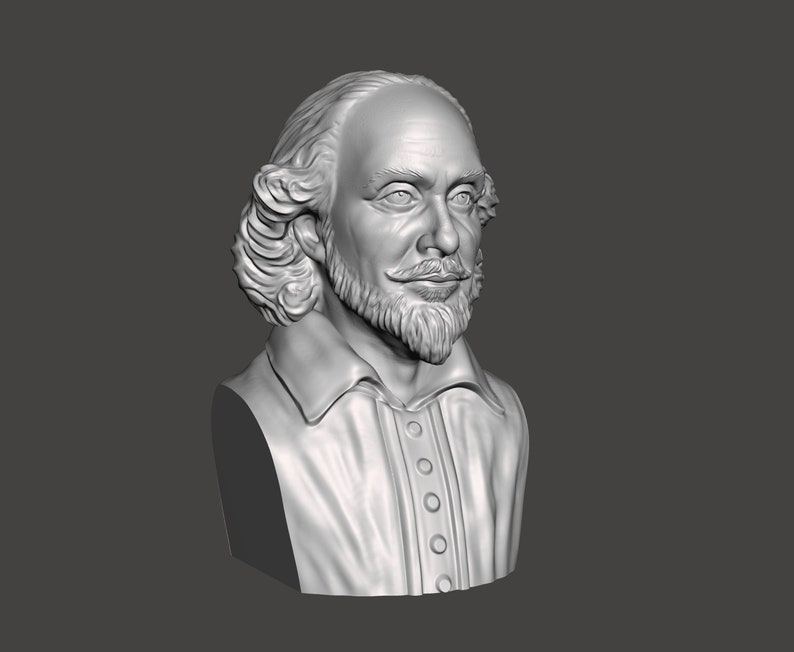 3D Model of William Shakespeare - High-quality STL File for 3D Printing ...