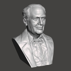 3D Model of Thomas Edison - High-quality STL File for 3D Printing ...