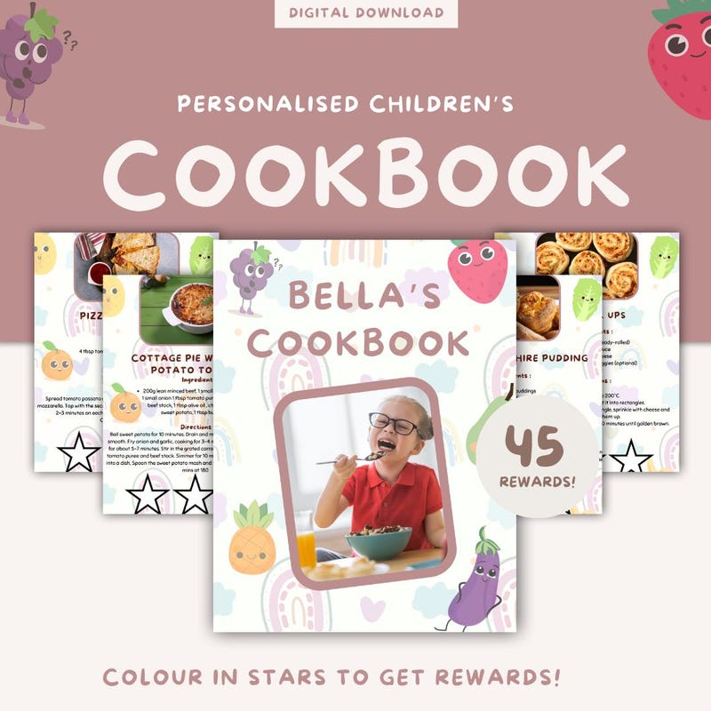Kids Cookbook - Etsy