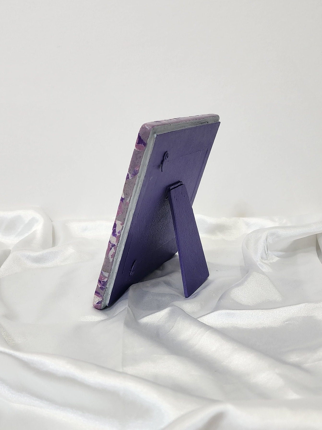 Ceramic Purple Picture Frame, Table Photo Display, Landscape Image ...