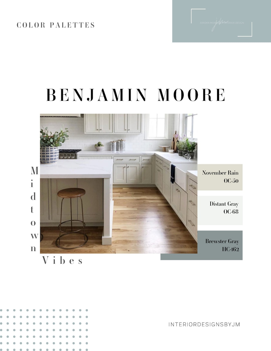 Midtown Vibes | Benjamin Moore Paint Palette | Interior or Exterior ...