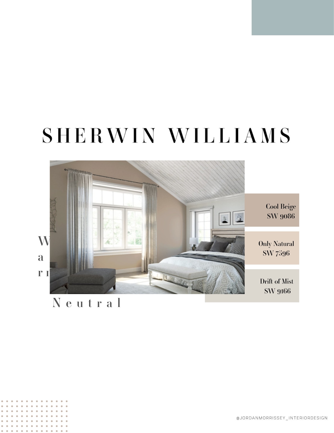 Warm Neutrals Sherwin Williams Interior Paint Exterior - Etsy