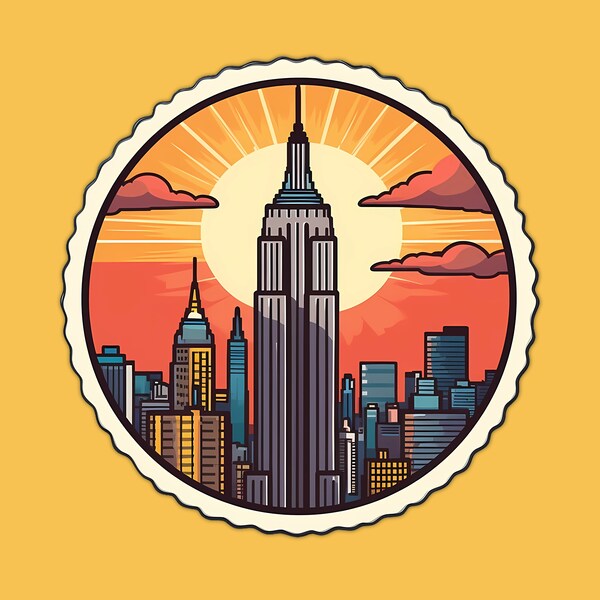 Cityscape Decal - Etsy