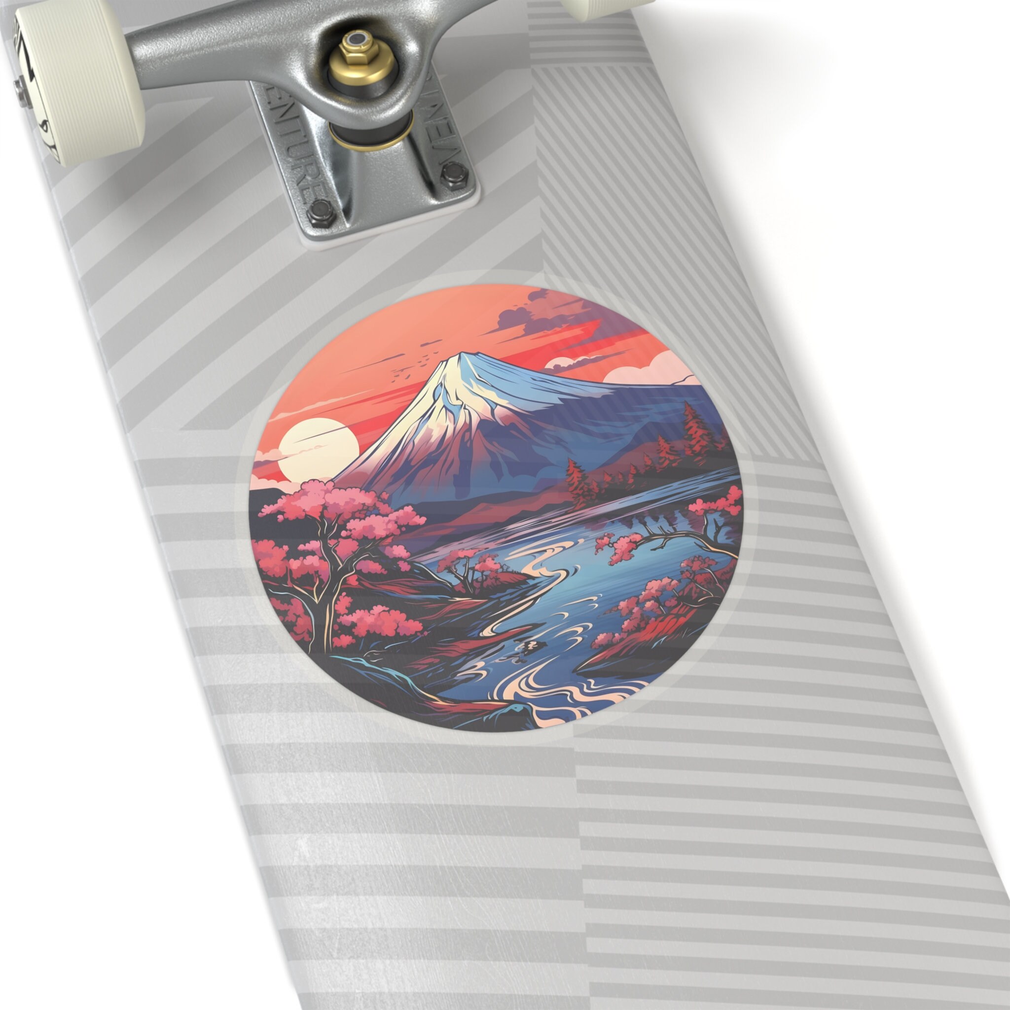 Mount Fuji Sunrise Japan Landscape Sticker Waterproof Vinyl Decal ...