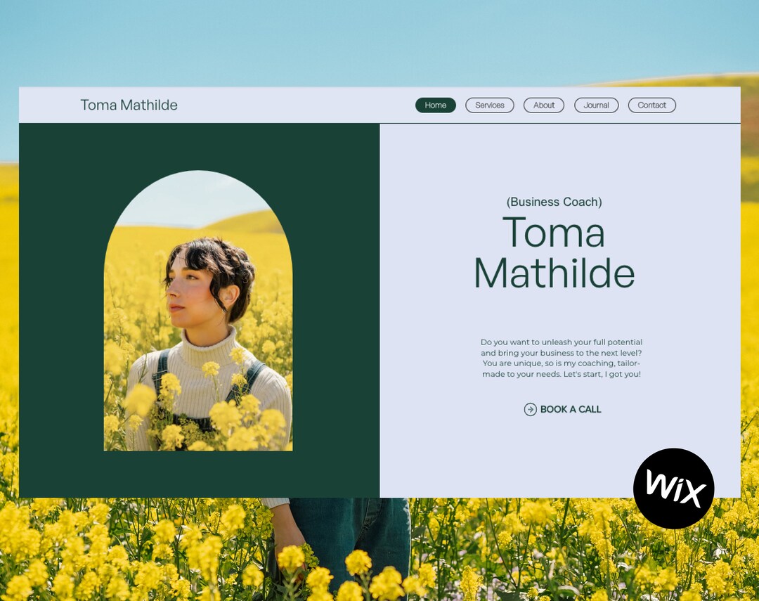 Colorful Website Theme for Wix - Etsy
