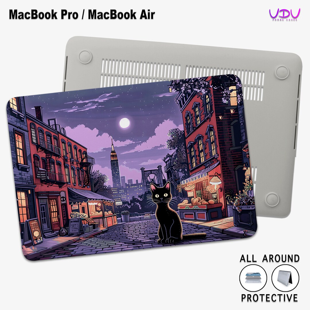Lofi Cute Cartoon Cat MacBook Case Protective MacBook Air 13 Case ...