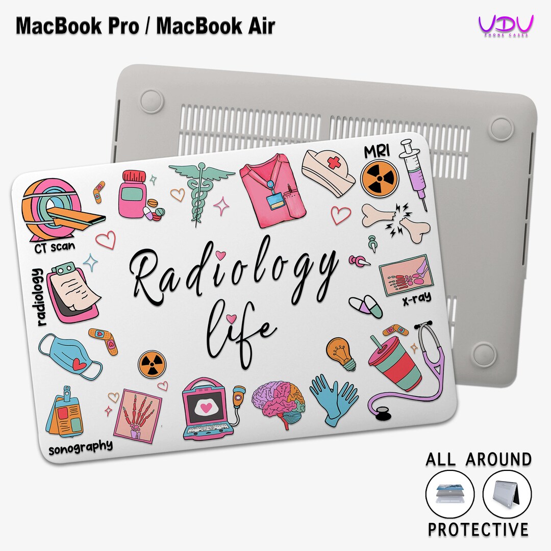 Radiology MacBook Case, X-ray Tech Gift for MacBook Air Pro 12 14 15 16 ...