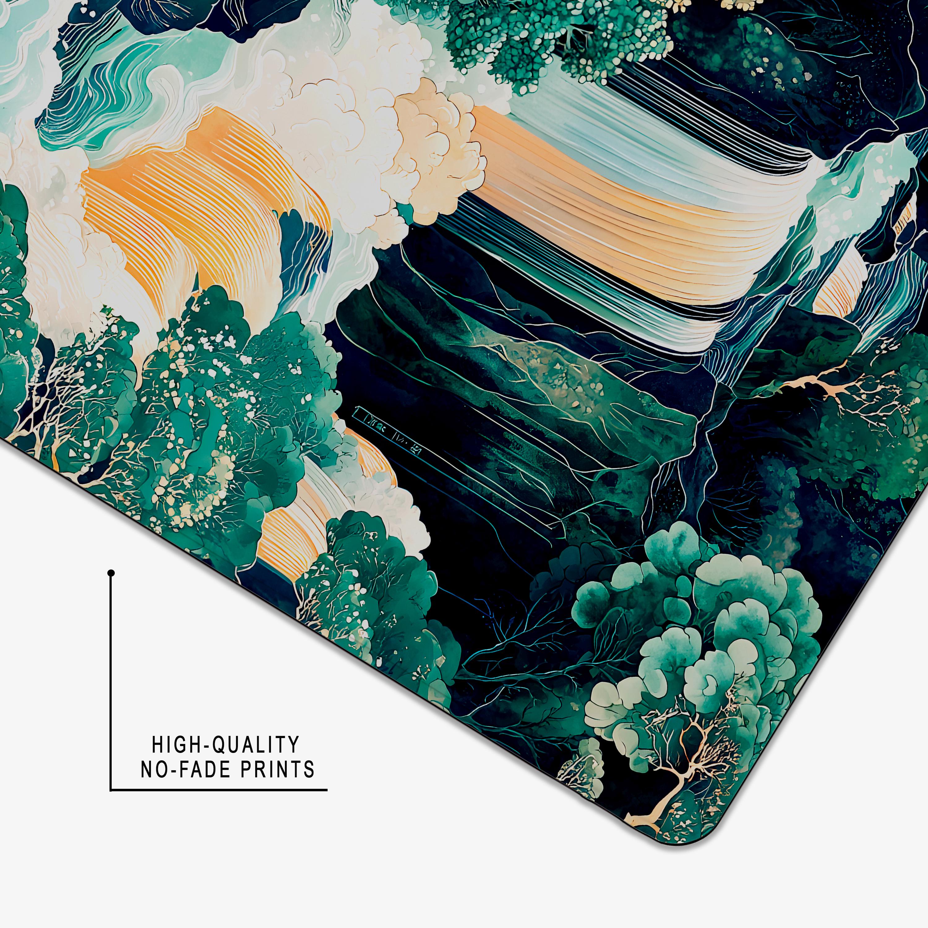 Japanese Waterfall iPad Case, Tranquil Forest Design, Ukiyo Style, iPad ...