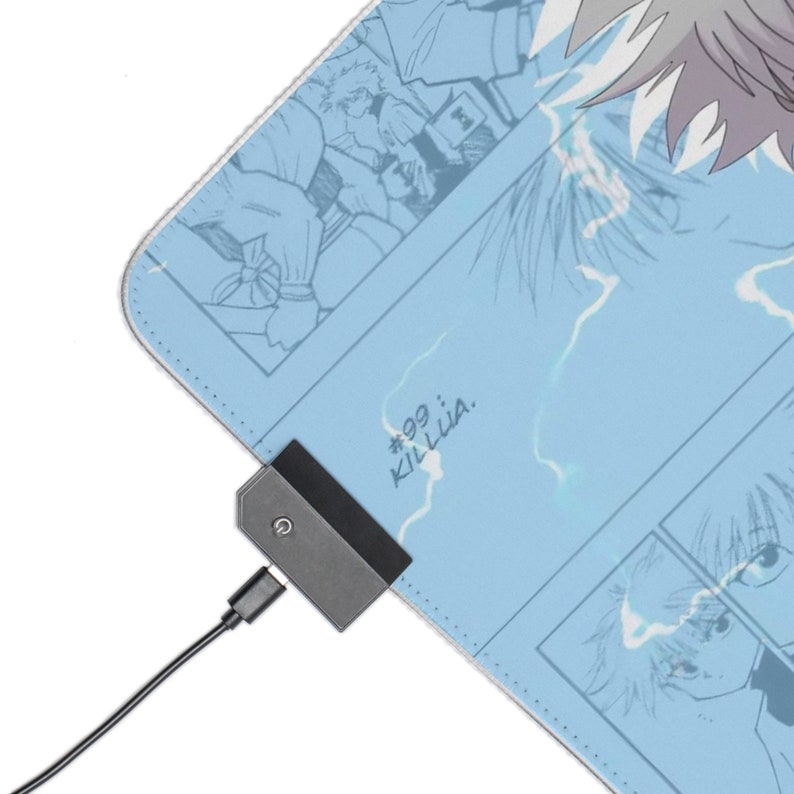 Aesthetic Hunter X Hunter Killua Anime Desk Mat, Gaming Mouse Pad With ...