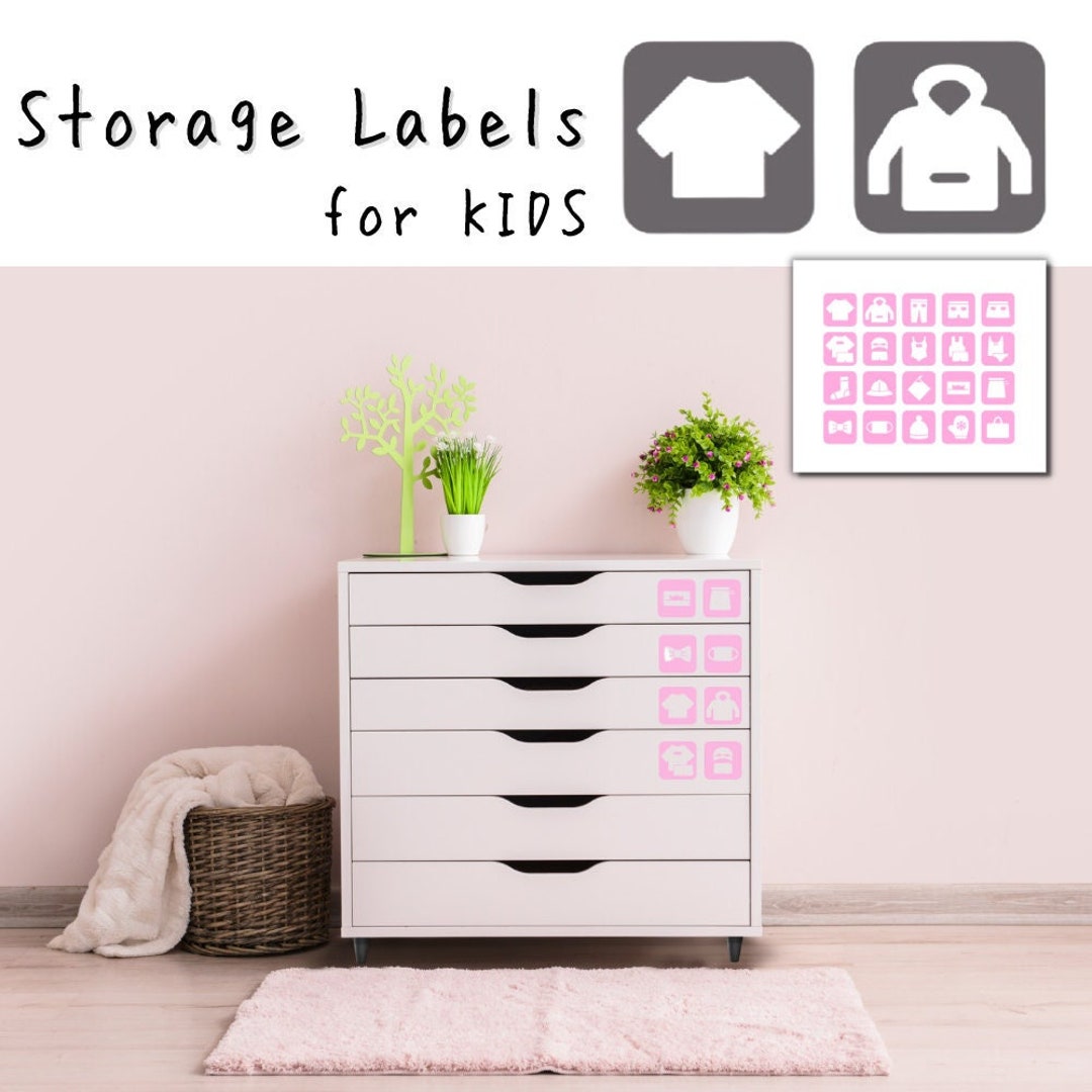 Kids Storage Labels B | Digital Cut File | SVG PDF - Etsy