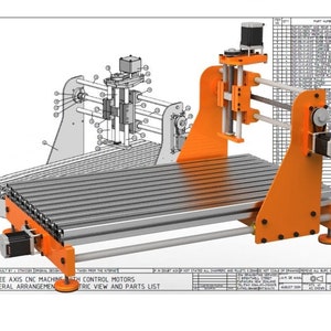 CNC Cutting Machine, Completely Ready, Cad 3D Completed File, Easy DIY ...