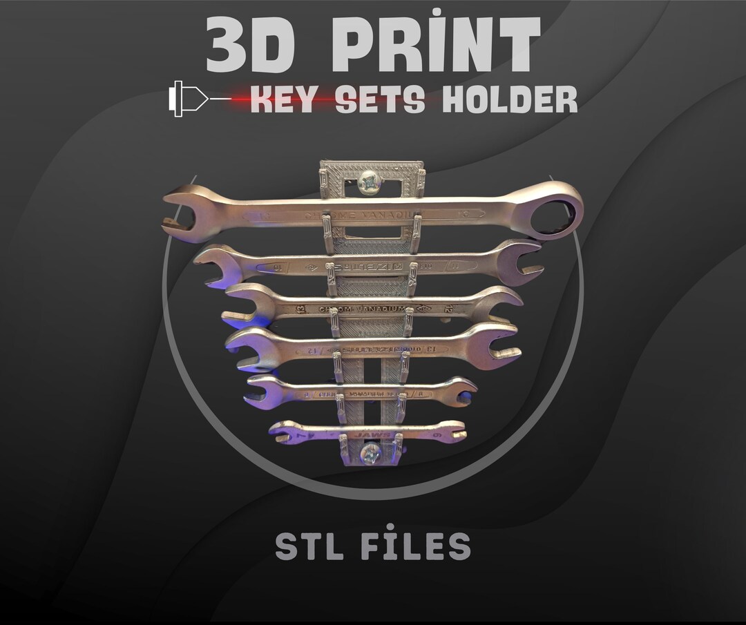 Key Set Holder, Diy,key Set Wall Hanging Bracket, 3d Print Key Set ...