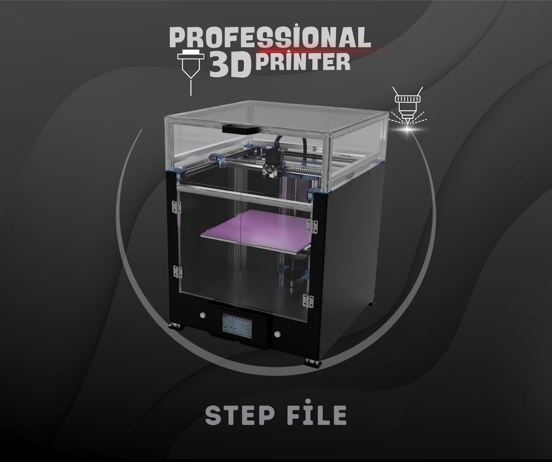 3d Printer Detailed Full Professional 3d Printer Plandesign - Etsy