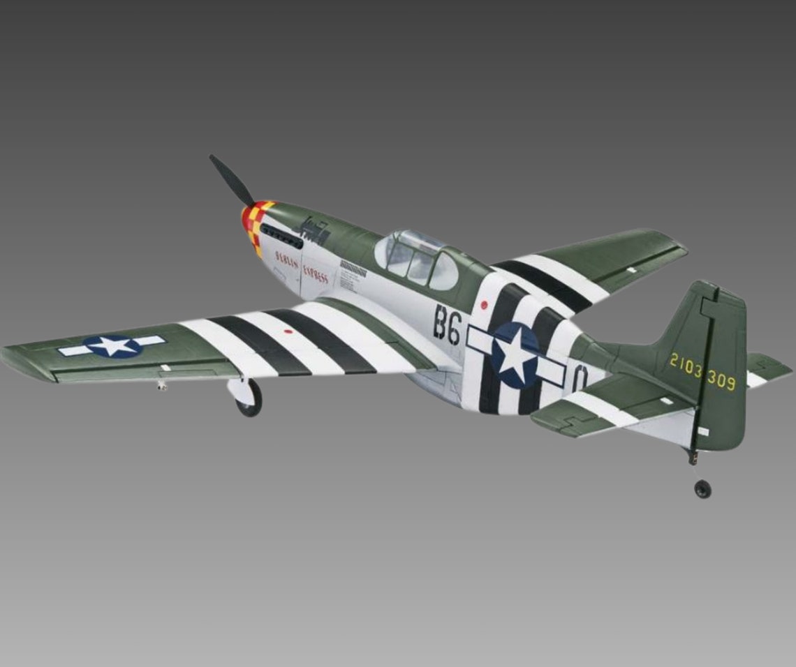 Rc Plane P51-B Laser Cut File, Rc Airplane, Aircraft, Digital Download ...