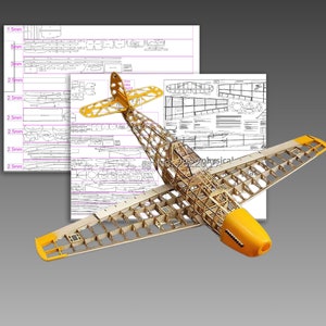 Rc Model BF-109, Rc Plane Laser Cut File For, Rc Airplane Ideal for DIY ...