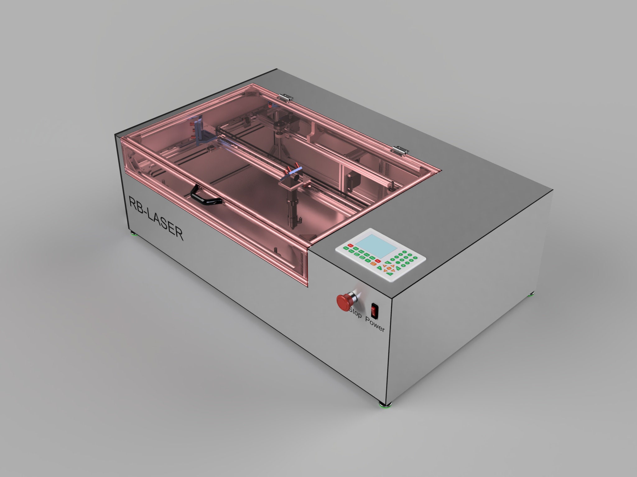 CO2 Laser Cutting Machine Construction File, Detailed Design Plan ...