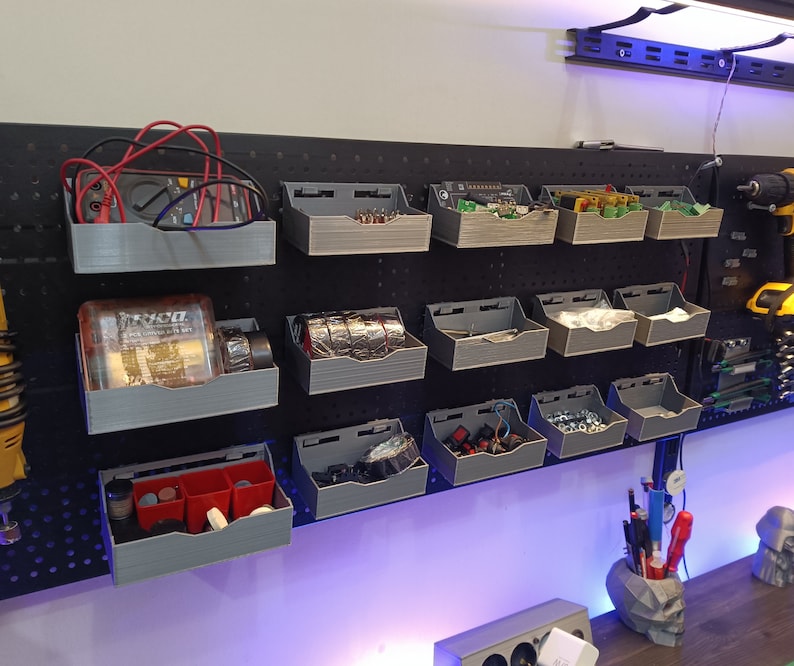 Wall Shelves, Wall Hanging Material Racks, Workshop Organizer, Workshop ...