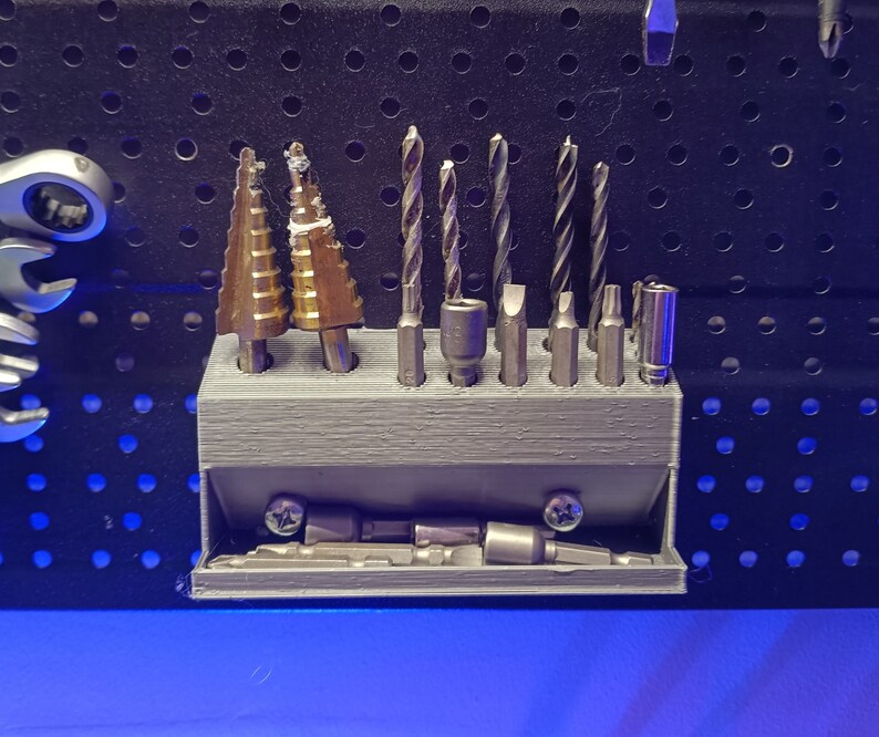 Drill Bit Holder, Diy, Wall Hanging Bracket, 3d Print Drill Bit Holder ...