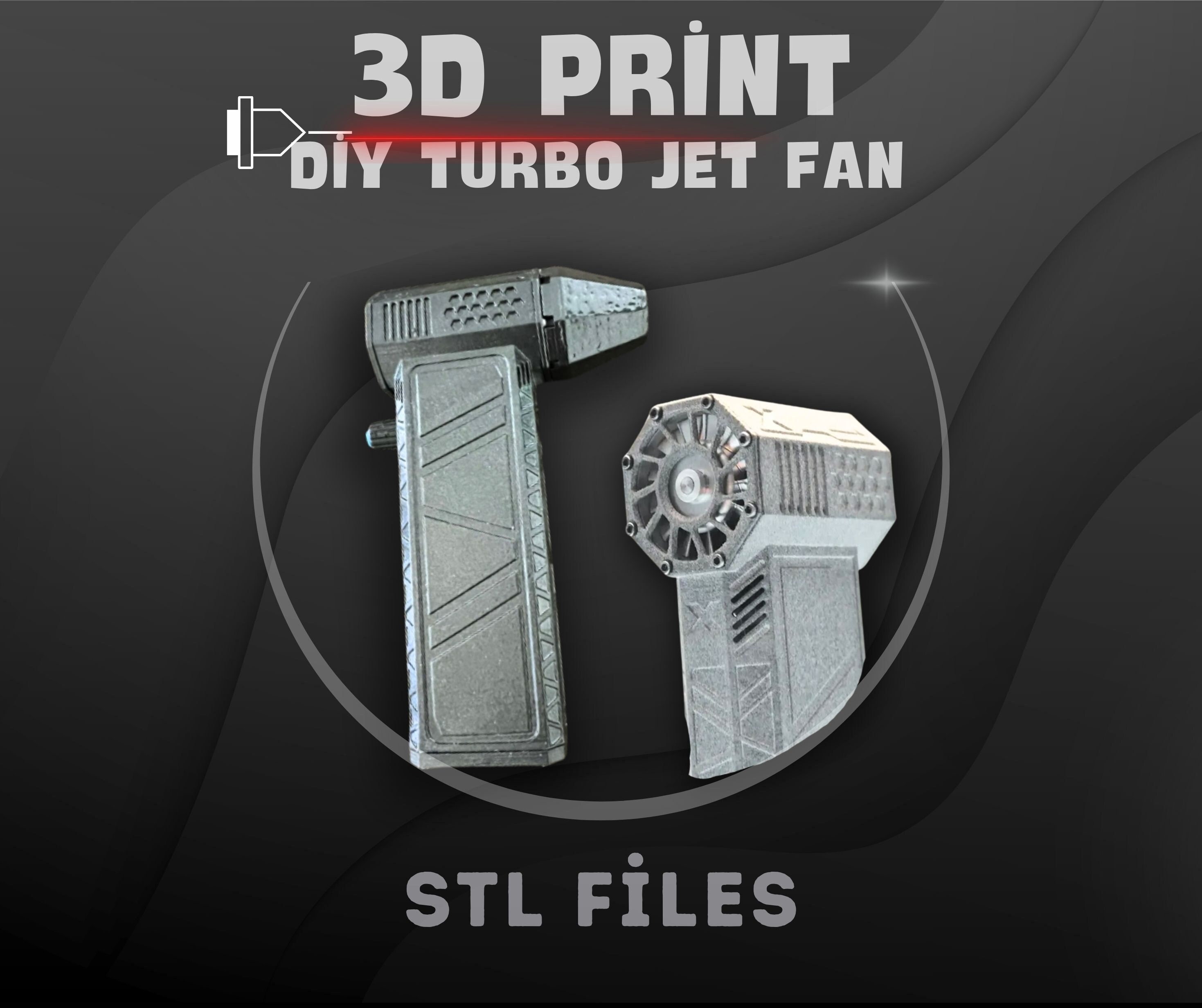 Mini Jet Turbo Fan, High Power, 3d Stl File, Easy Printing, Do It ...
