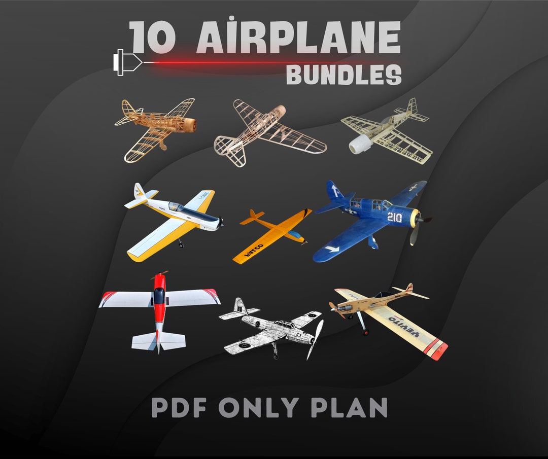 RC Airplane 10-piece Plan Package, Model Aircraft (digital Download PDF ...