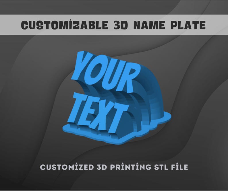 Personalized 3D Name Plate Desktop Decor Personalized Design, Gift ...