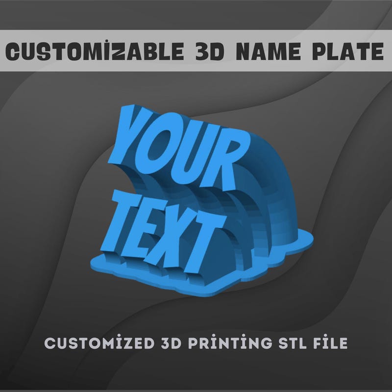 3d Name Plate - Etsy