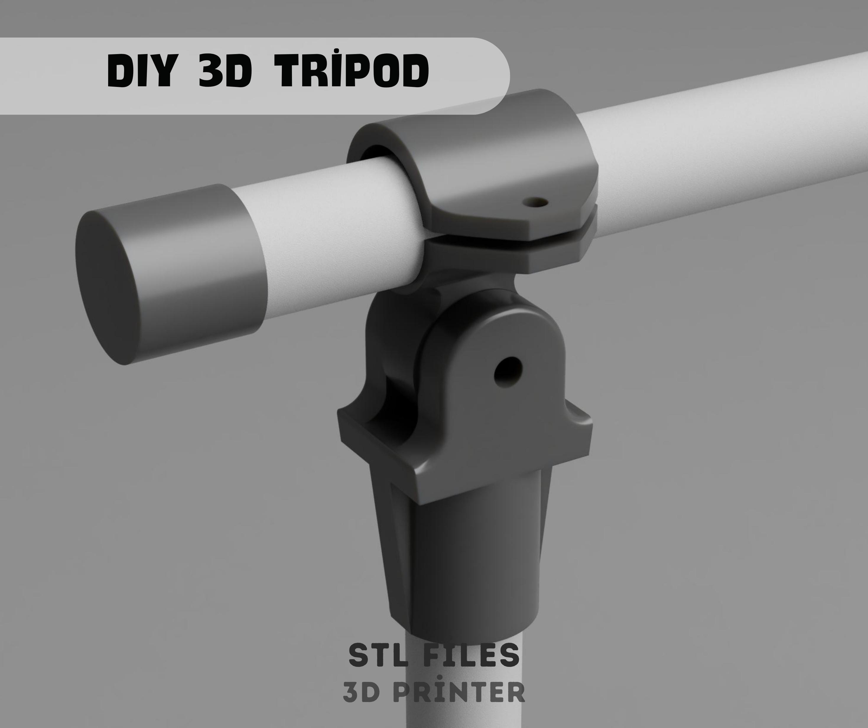 3D Print Adjustable Phone Tripod, Ergonomic Camera Mount (STL Files) - Etsy