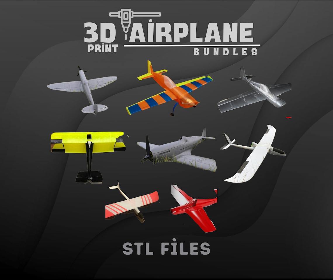 Plane Plans for 3d Printer, Rc Plane, Rc Airplane 3d Print Model Plane ...