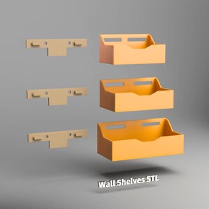 Wall Shelves, Wall Hanging Material Racks, Workshop Organizer, Workshop ...