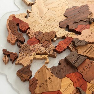 World Map Laser Cut Drawing Wall Art Decor Files, Perfect for Home ...
