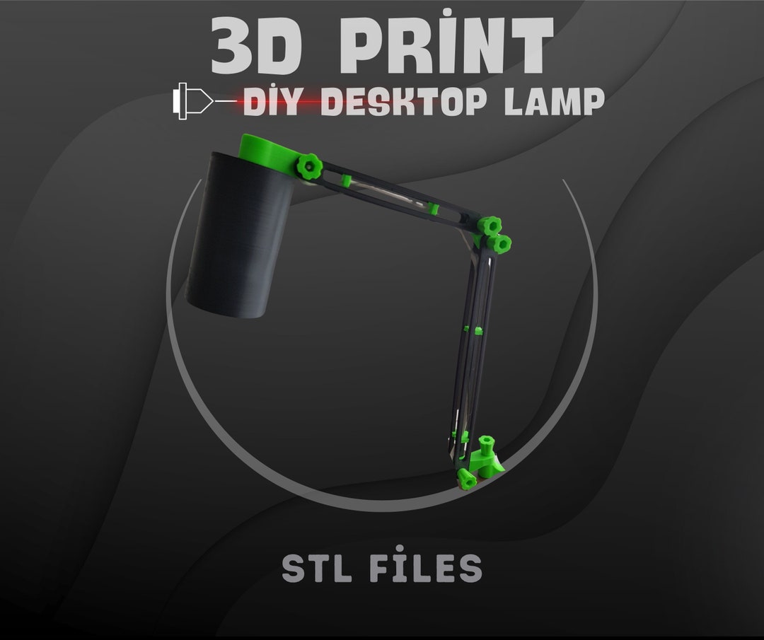 Desktop Lamp, DİY, 3d Print Lamp, Stl Files, Digital Download - Etsy