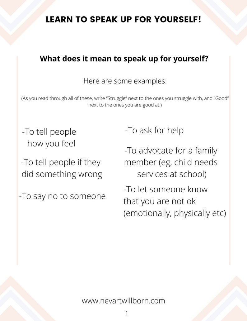 Find Your Voice- Learn to Speak up for Yourself - Etsy