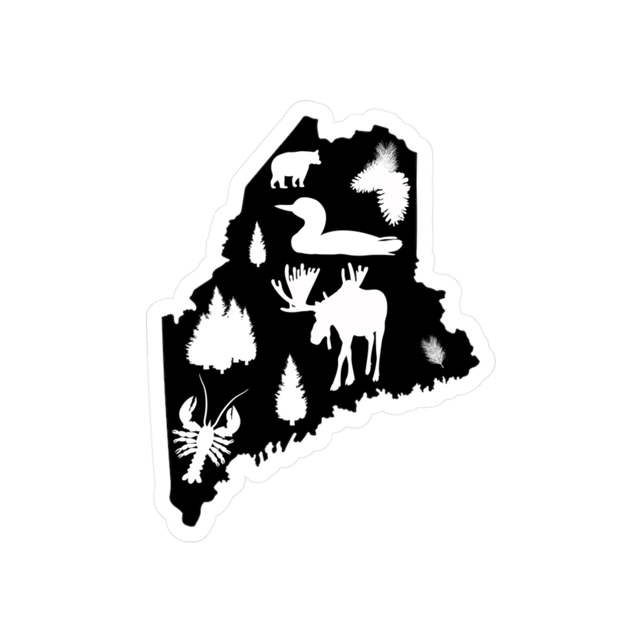 Maine State Sticker, Maine Decal, State of Maine, Decal, I Love Maine ...