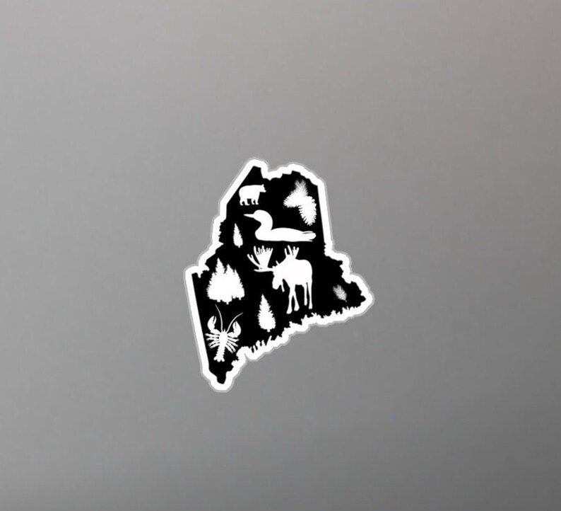 Maine State Sticker, Maine Decal, State of Maine, Decal, I Love Maine ...