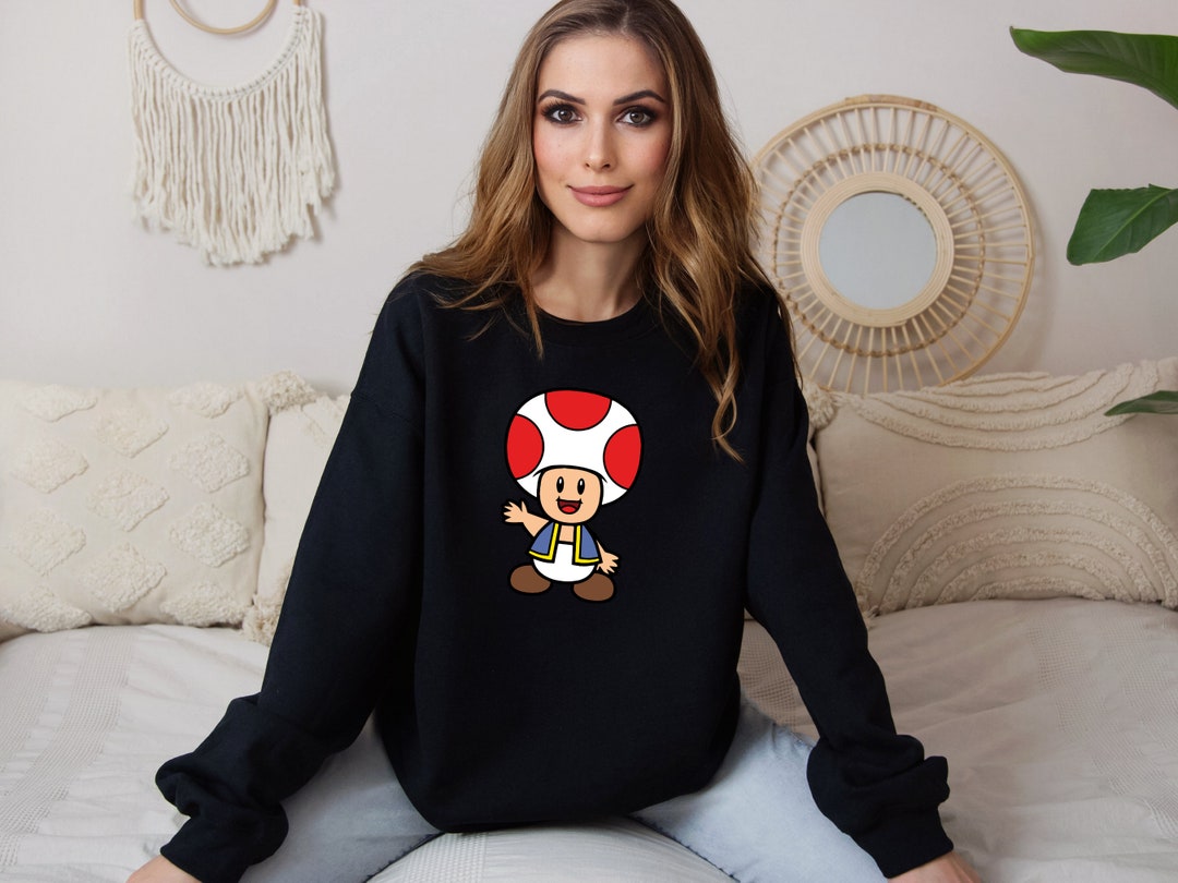 Super Mario Toad Sweatshirt, Toad Hoodie, Super Mario Sweatshirt, Super ...