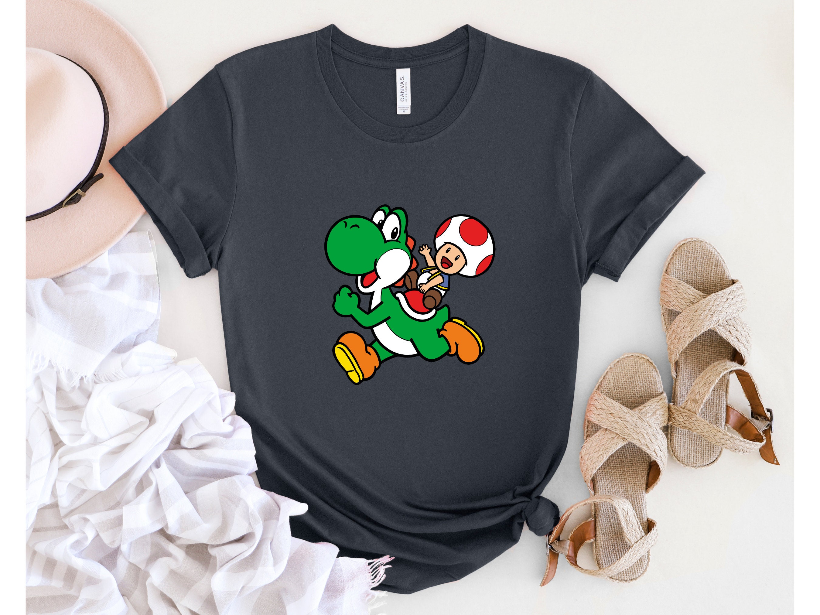 Super Mario Yoshi-toad Shirt, Yoshi-toad Shirt, Yoshi Shirt, Toad Shirt ...