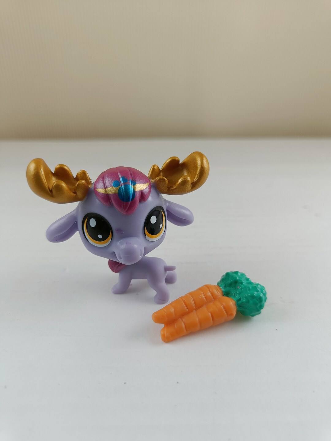 Littlest Pet Shop Crystal Ball Lucky Purple Gold Moose "cady" No# Amber ...