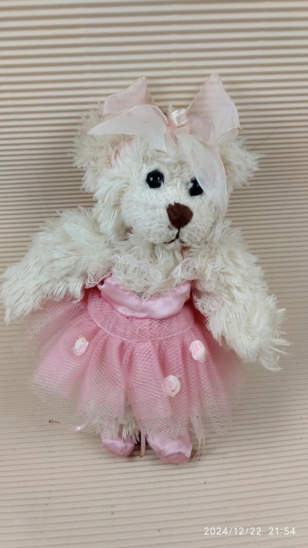 Vintage Teddy Bear Baby White Plush Toy Bear Buckowsky - Etsy