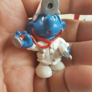 Vintage Schleich Doctor Smurf,dentist Smurf With Toothbrush, Slouchy ...