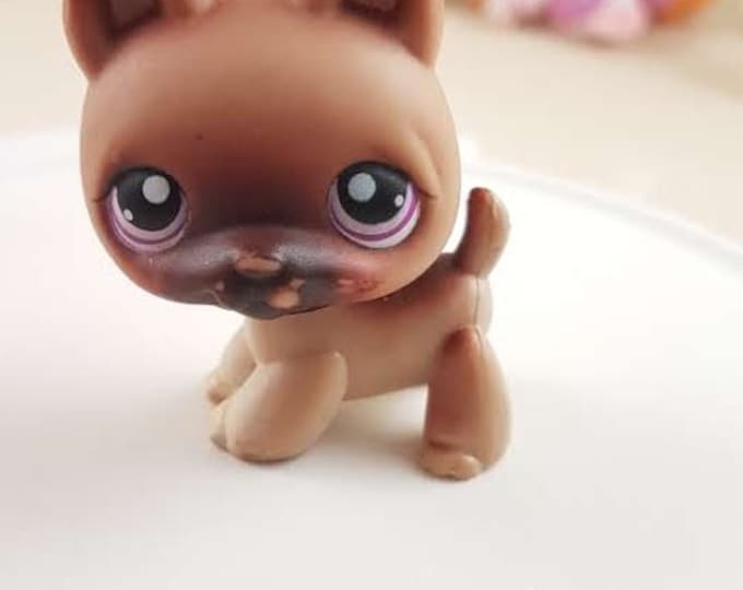 Littlest Pet Shop LPS Brown German Shepherd Dog Purple Eyes #375 - Etsy