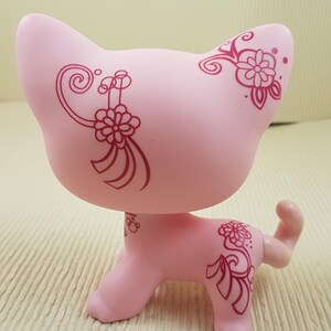 Jumbo LPS Shorthair Cat Authentic Hasbro Deco Littlest Pet Shop Pet 5 ...